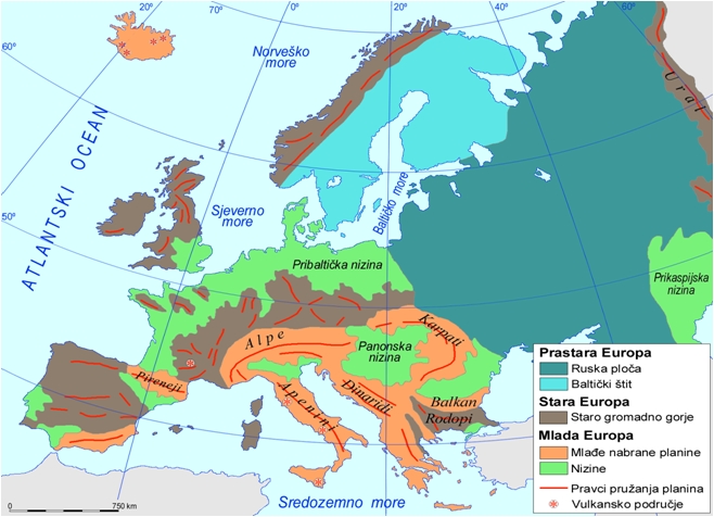 Reljefna obilježja Sjeverne Europe: Ledenjačke doline i morene