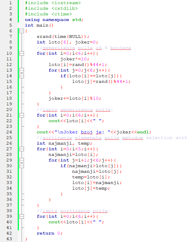 Pretraživanje i razvrstavanje polja : Primjer algoritma za ...