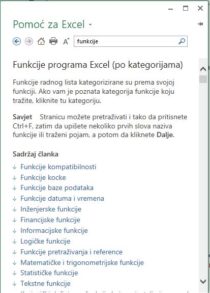 Uvod u Excel: Sustav pomoći programa Excel